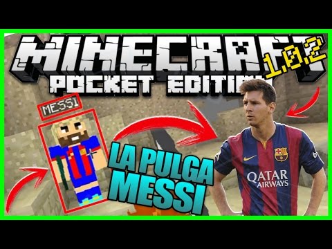 Como Invocar a Leo Messi!!! Minecraft PE 1.0.2 - LIONEL - Lionel Messi