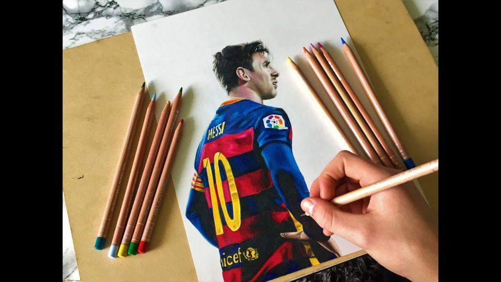 Drawing Lionel Messi - FC Barcelona - Lionel Messi
