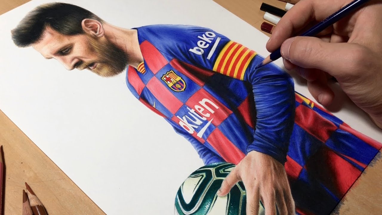 Drawing Leo Messi (2020) - Lionel Messi