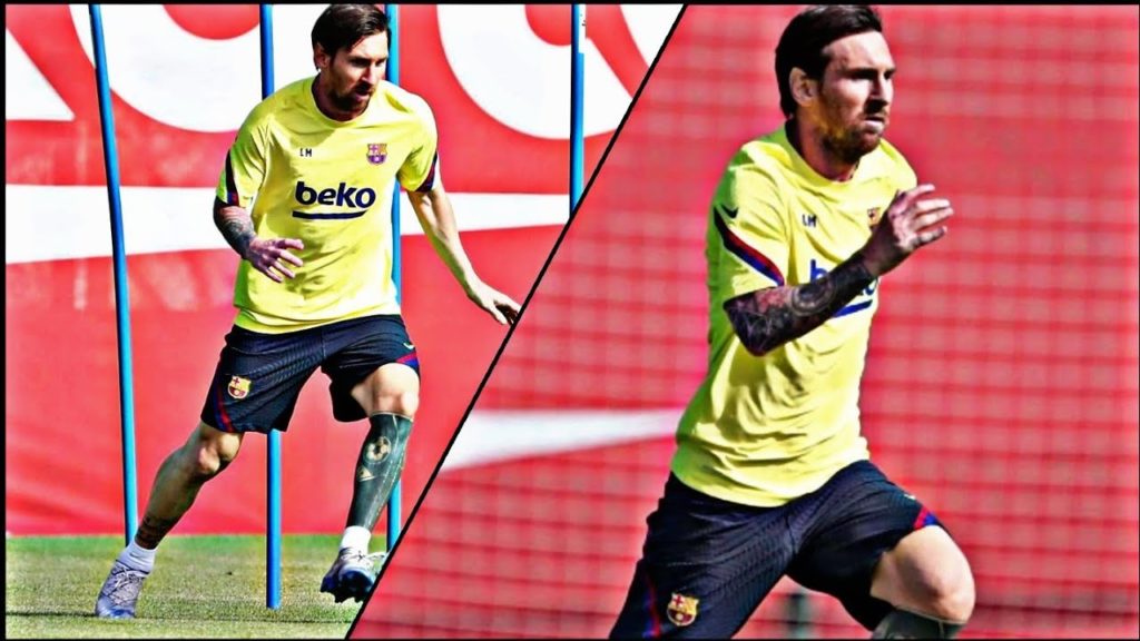 Lionel Messi Back In Training With FC Barcelona After - Lionel Messi