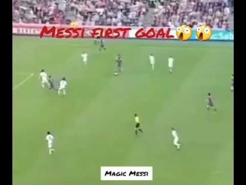 The first goal of leo messi. Never miss to watch - Lionel Messi