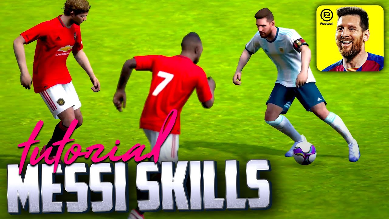 All Leo Messi SKILLS in PES Mobile | TUTORIAL - Lionel Messi