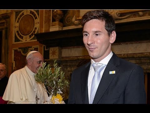 Lionel Messi meets Pope Francis - Lionel Messi