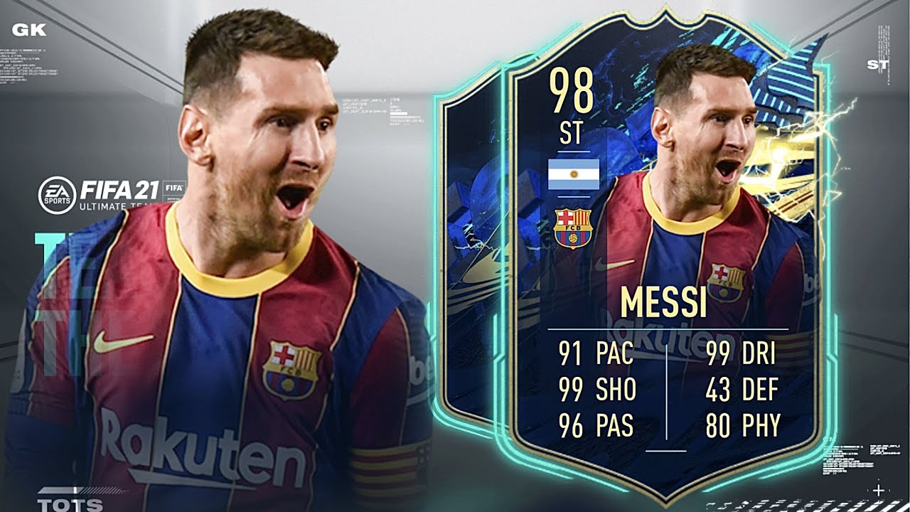FIFA 21: LIONEL MESSI 98 TOTS PLAYER REVIEW I FIFA 21 - Lionel Messi