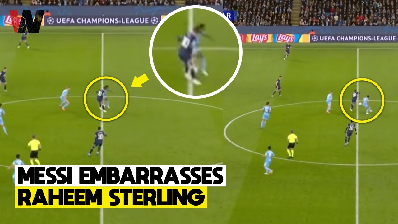 Leo MESSI Embarasses Raheem STERLING with a Cheeky Cold - Lionel Messi