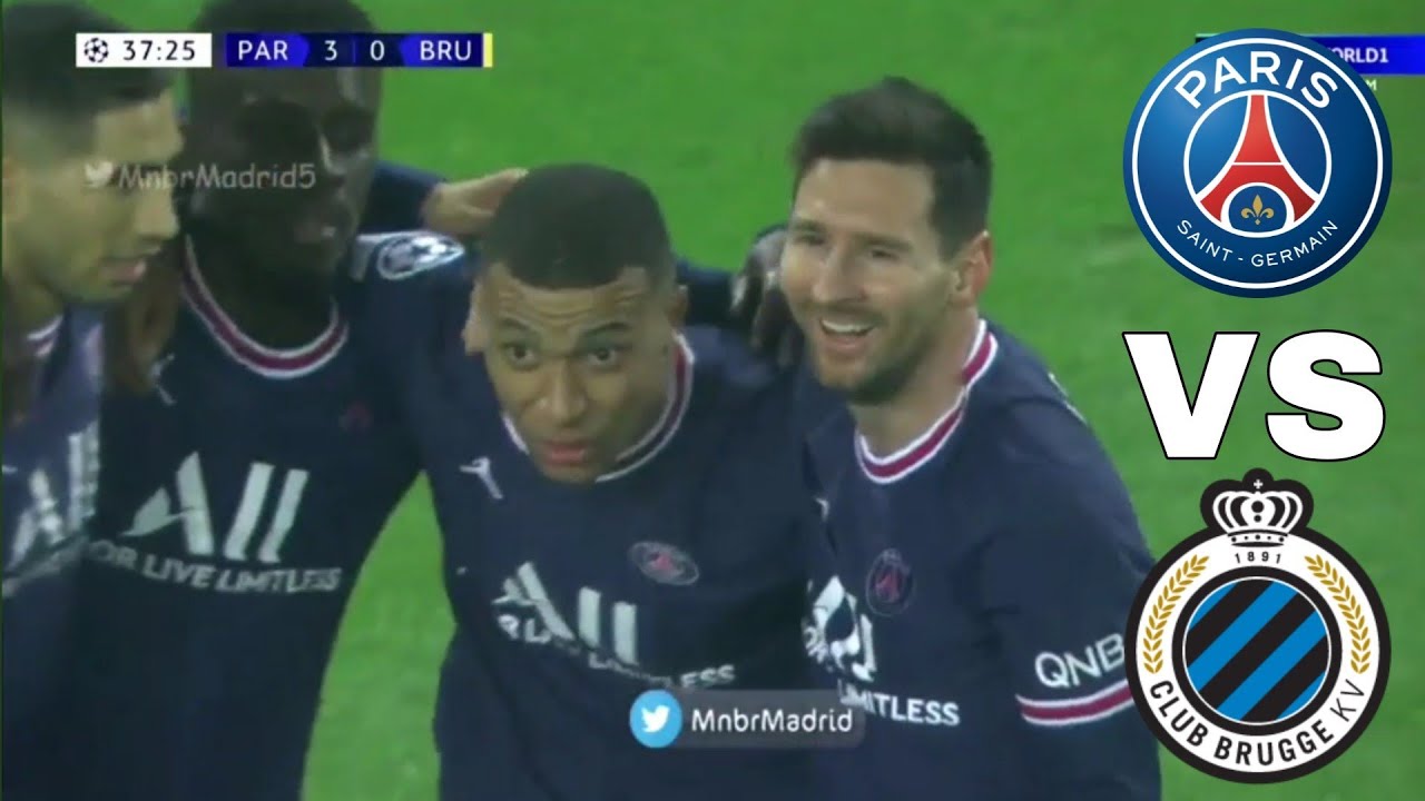 Lionel Messi Goals vs Club Brugge 4-1 (UCL) 2021/22 HD 1080 - Lionel Messi