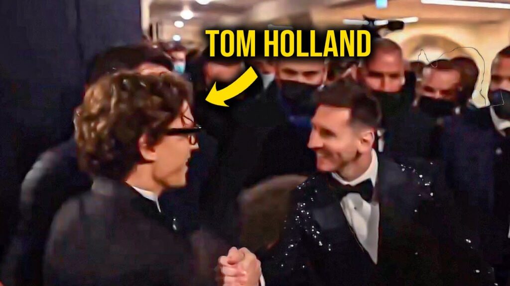 Lionel Messi Meeting Celebrities ! Tom Holland , Maluma - Lionel Messi