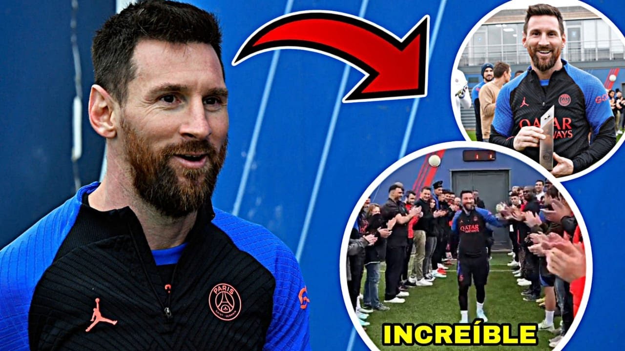 EL INCREÍBLE RECIBIMIENTO DEL PSG A LEO MESSI COMO CAMPEÓN - Lionel Messi
