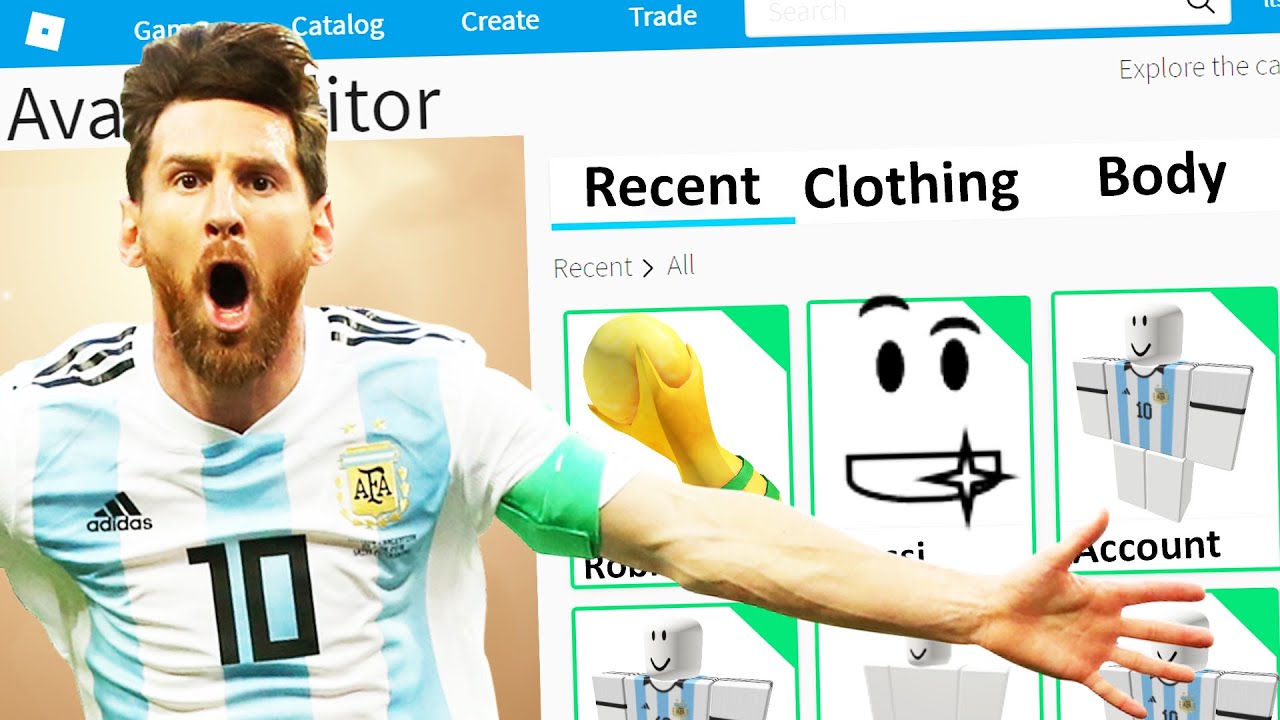 MAKING LIONEL MESSI a ROBLOX ACCOUNT - Lionel Messi