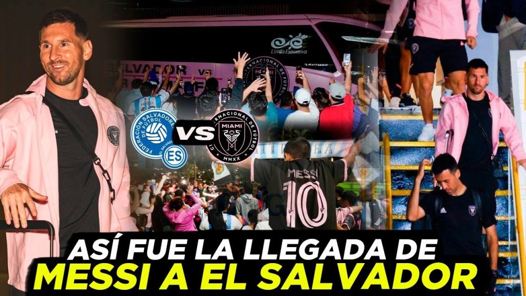 Así FUE la ESPECTACULAR LLEGADA de Leo Messi a EL SALVADOR - - Lionel Messi