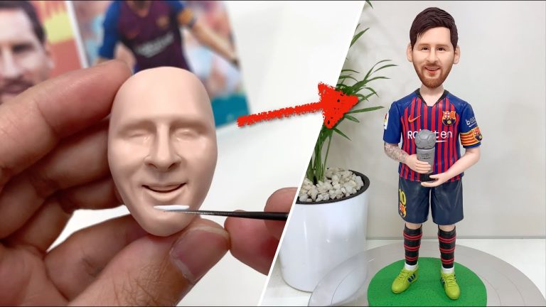 Clay Sculpture: Lionel Messi, the full figure sculpturing - Lionel Messi