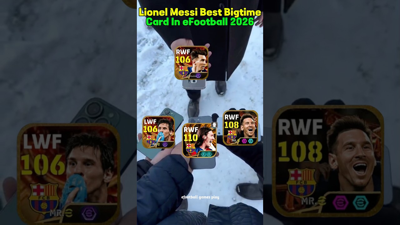 Lionel Messi Meilleure carte Bigtime dans eFootball 2026 || Mise à jour ...